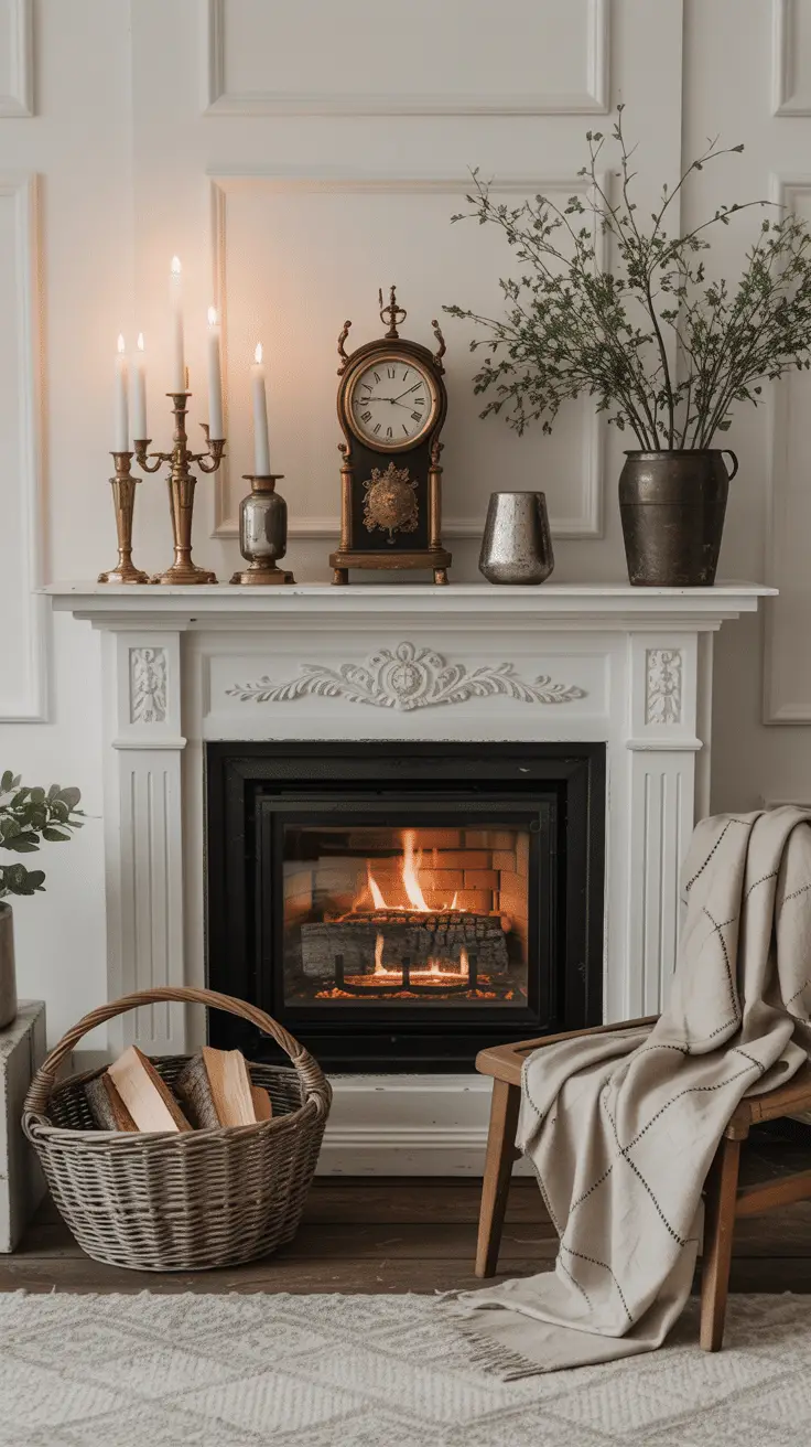 How to Style a Rustic Farmhouse Fireplace with Charm: Tips for Cozy ...