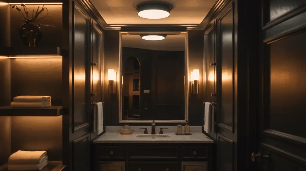 How to Style a Small Dark Bathroom for Luxury on a Budget: Transform ...