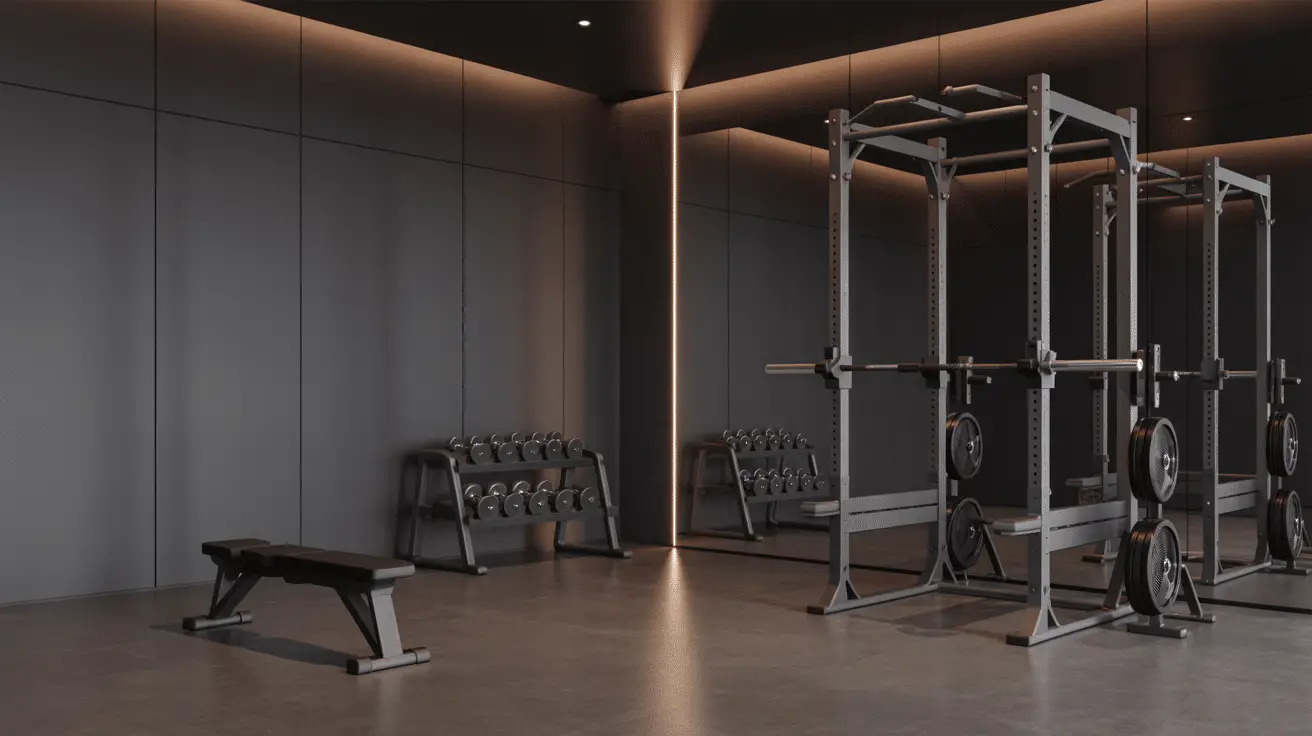 Stylish Dark Home Gym Ideas for a Dramatic, Modern, and Motivational ...