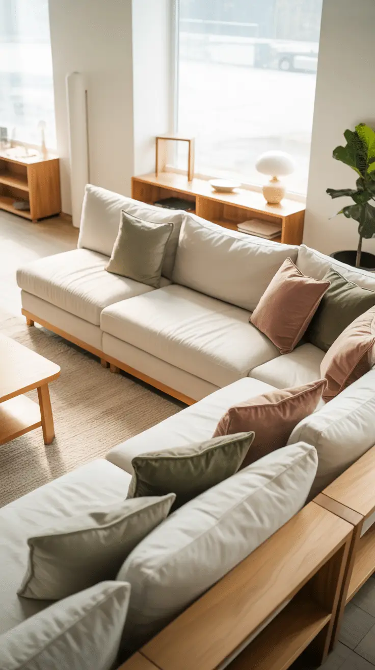 Scandinavian Living Room Ideas with a Modular Sofa: Cozy, Minimal, and ...