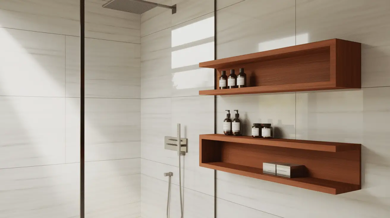 Easy DIY Shower Shelves Projects for Bathroom Decor: Stylish ...