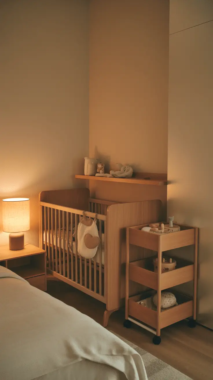 Baby Nursery Corner in Parents Room Layout Inspiration: Smart, Stylish ...