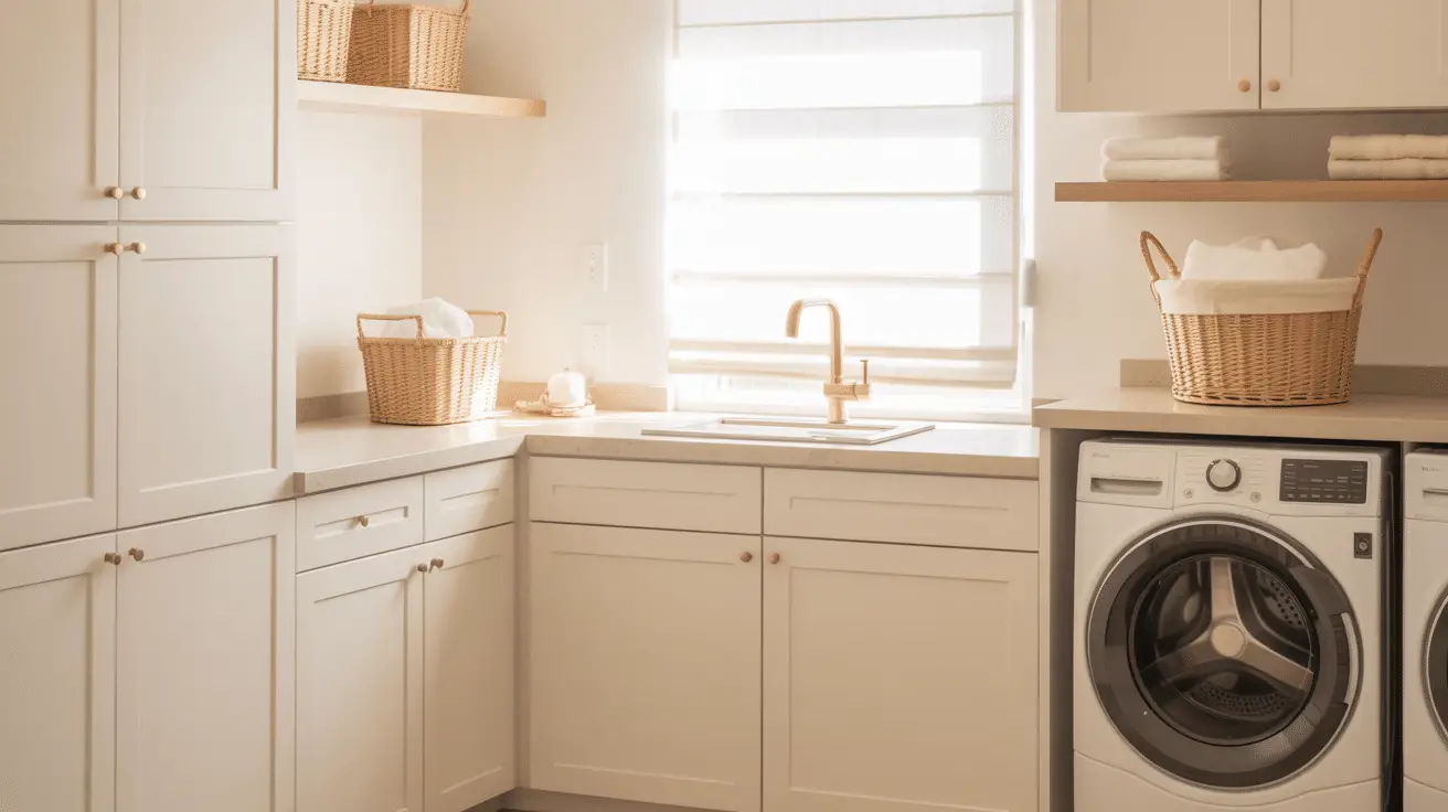 Neutral Laundry Room Designs for Calm Spaces: Serene, Stylish Ideas for ...