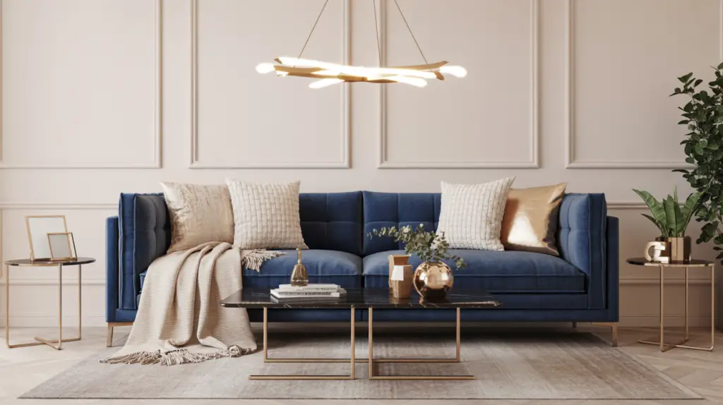 Stylish Navy Blue Couch Decor Ideas for Chic Interiors and Timeless ...