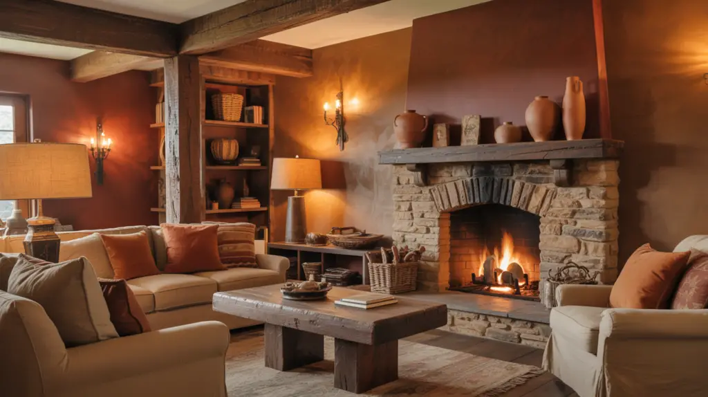 Rustic Warm Living Room Ideas for a Comfortable Home and Cozy Everyday ...