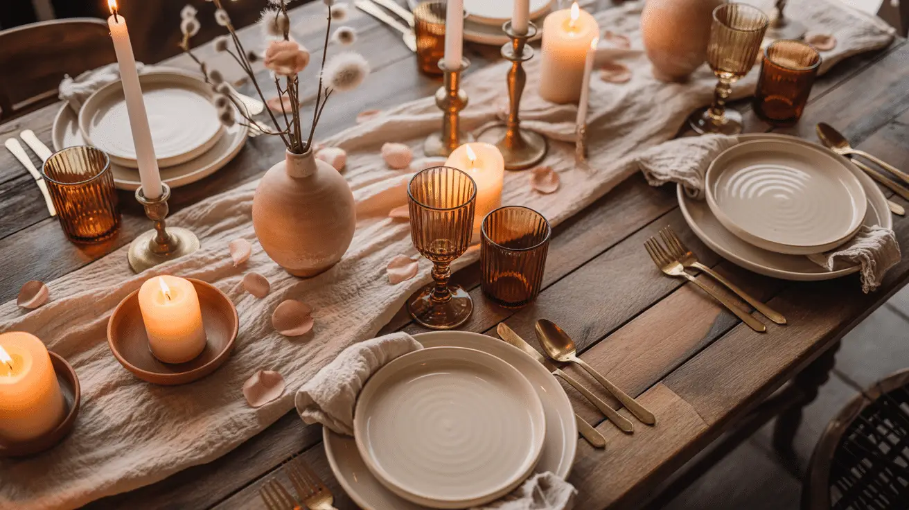 Rustic Valentine Tablescape Ideas for a Charming Dinner: Cozy, Romantic ...