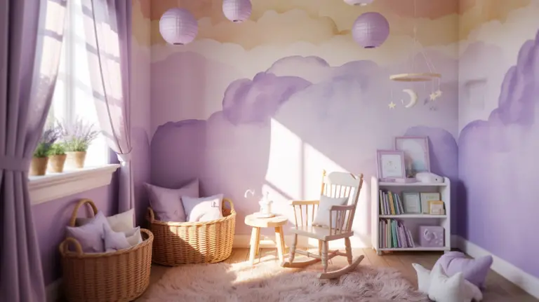 Whimsical Purple Nursery Design With Lavender Accents: Enchanting Ideas ...