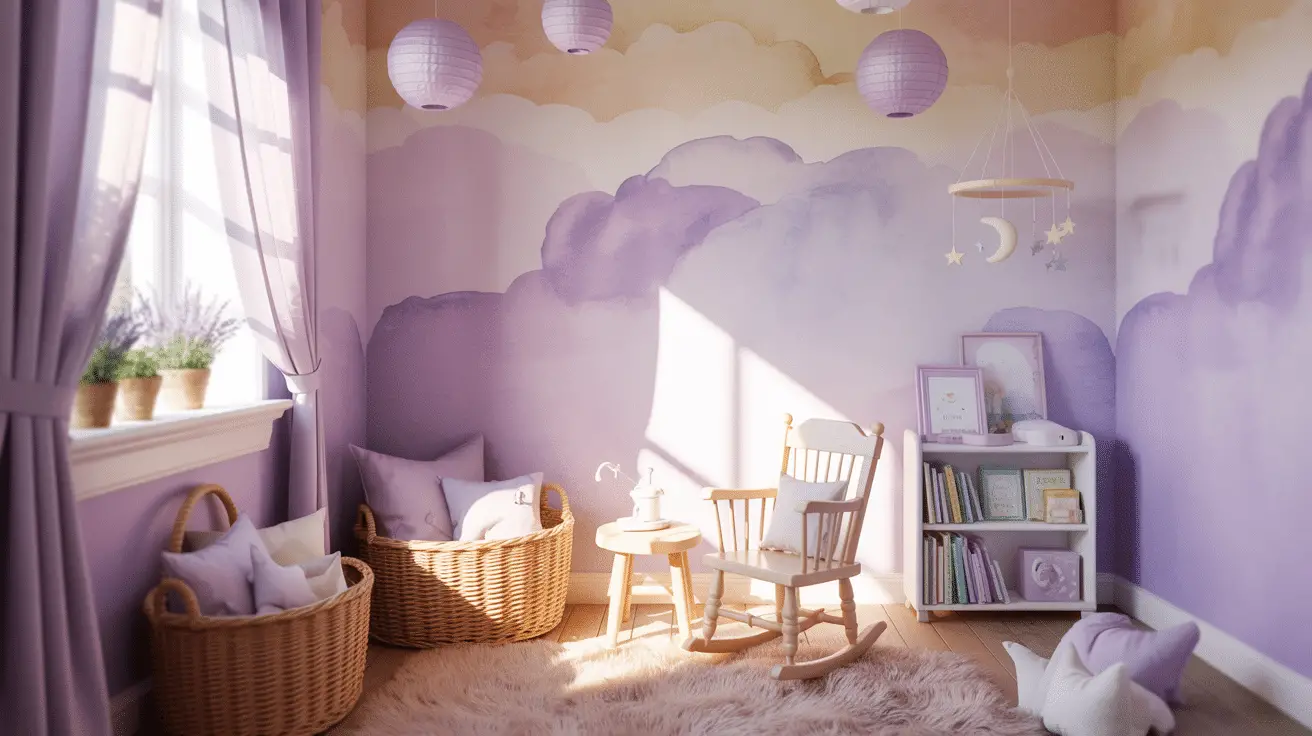Whimsical Purple Nursery Design With Lavender Accents: Enchanting Ideas ...