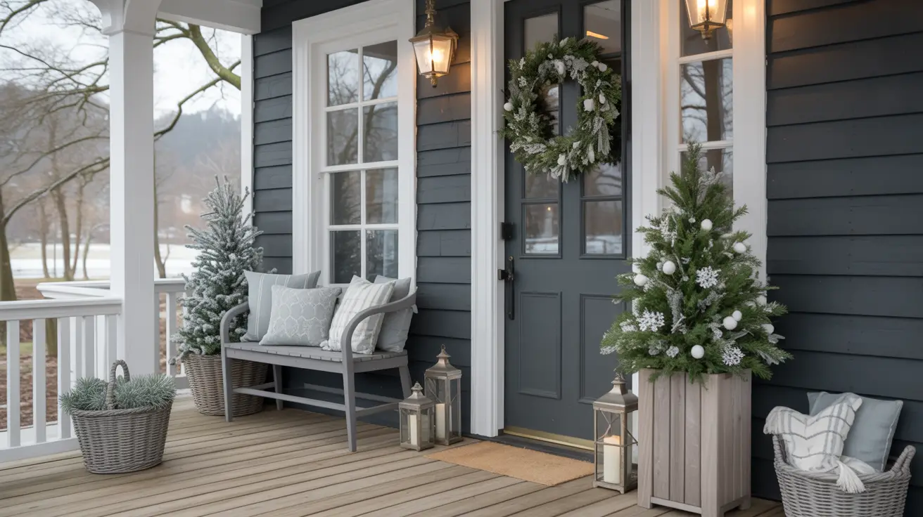 Elegant Winter Porch Decor Ideas for Home Exterior: Stylish Seasonal ...