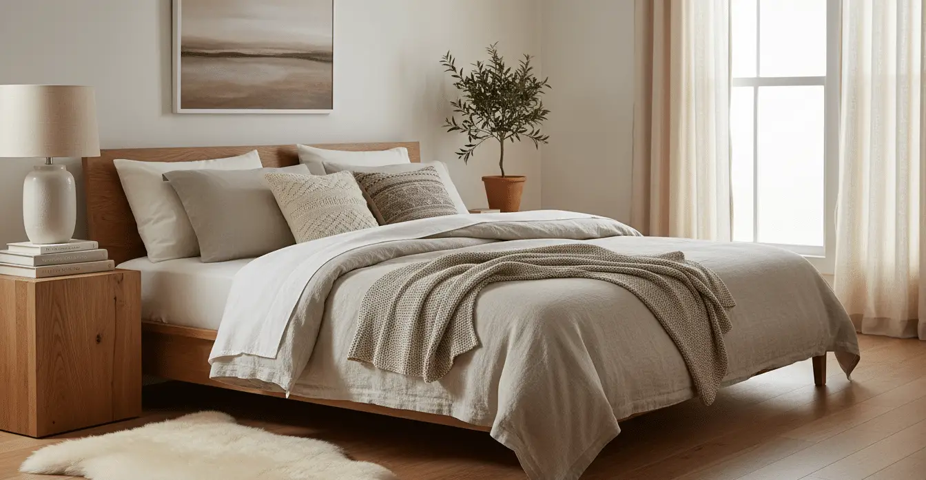 How to Style Linen Bedding in Your Bedroom for a Cozy, Elevated Look